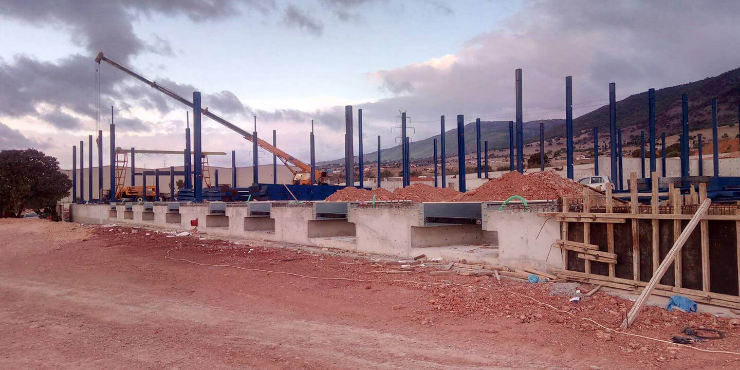 Κατασκευή μεταλλικού κτιρίου για Logistics - Κατασκευές απο μέταλλο